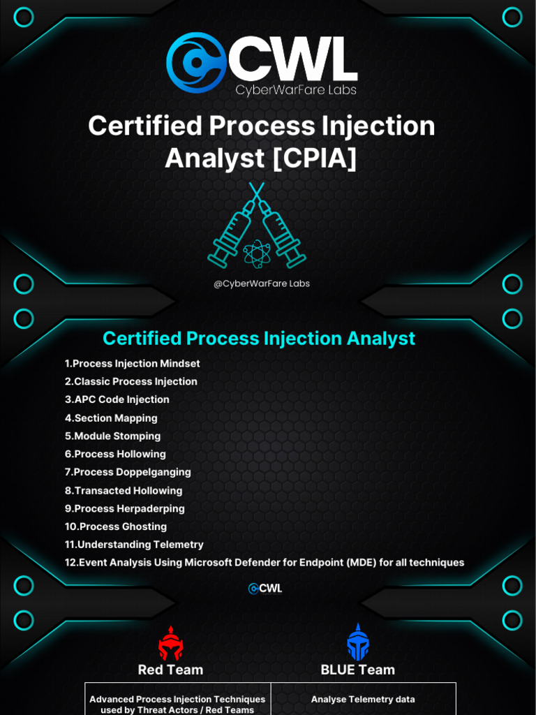 Process Injection Analyst CPIA | PDF