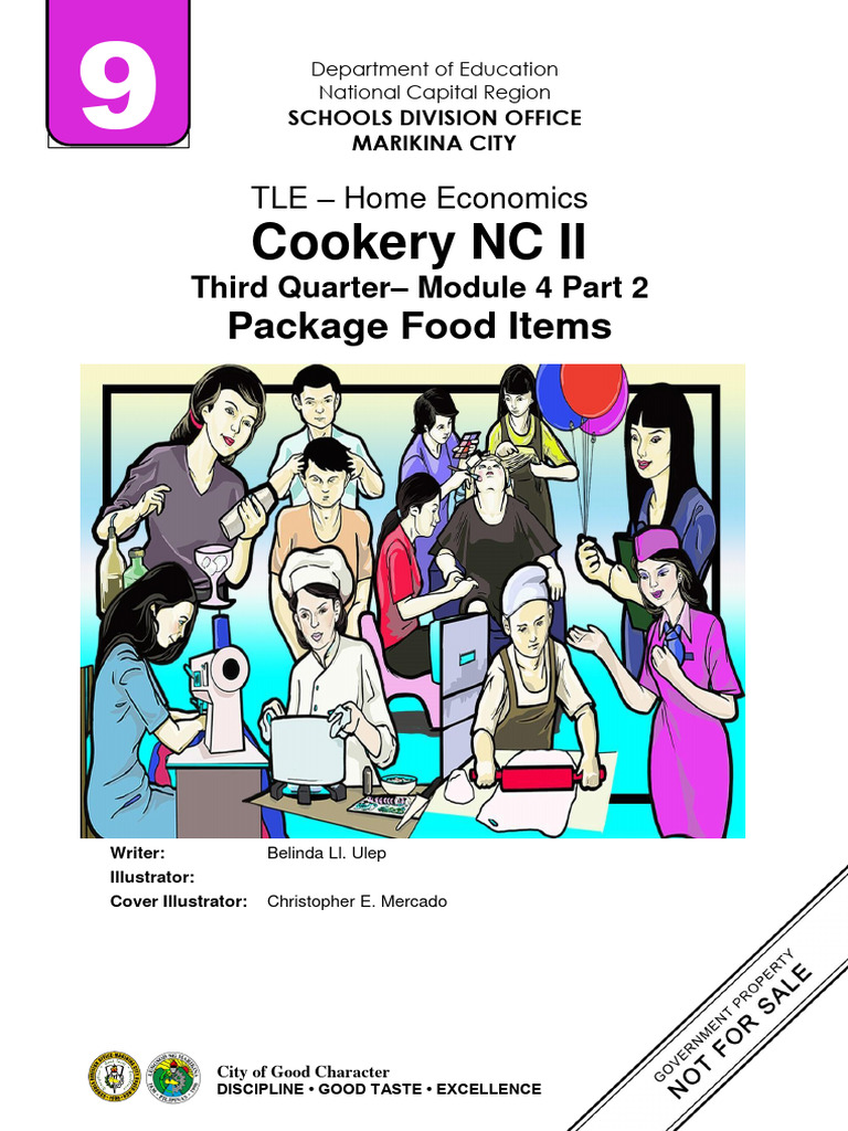 TLE-Cookery-9 - Q4 - M4.2 - Pacakaging Materials - Final | PDF