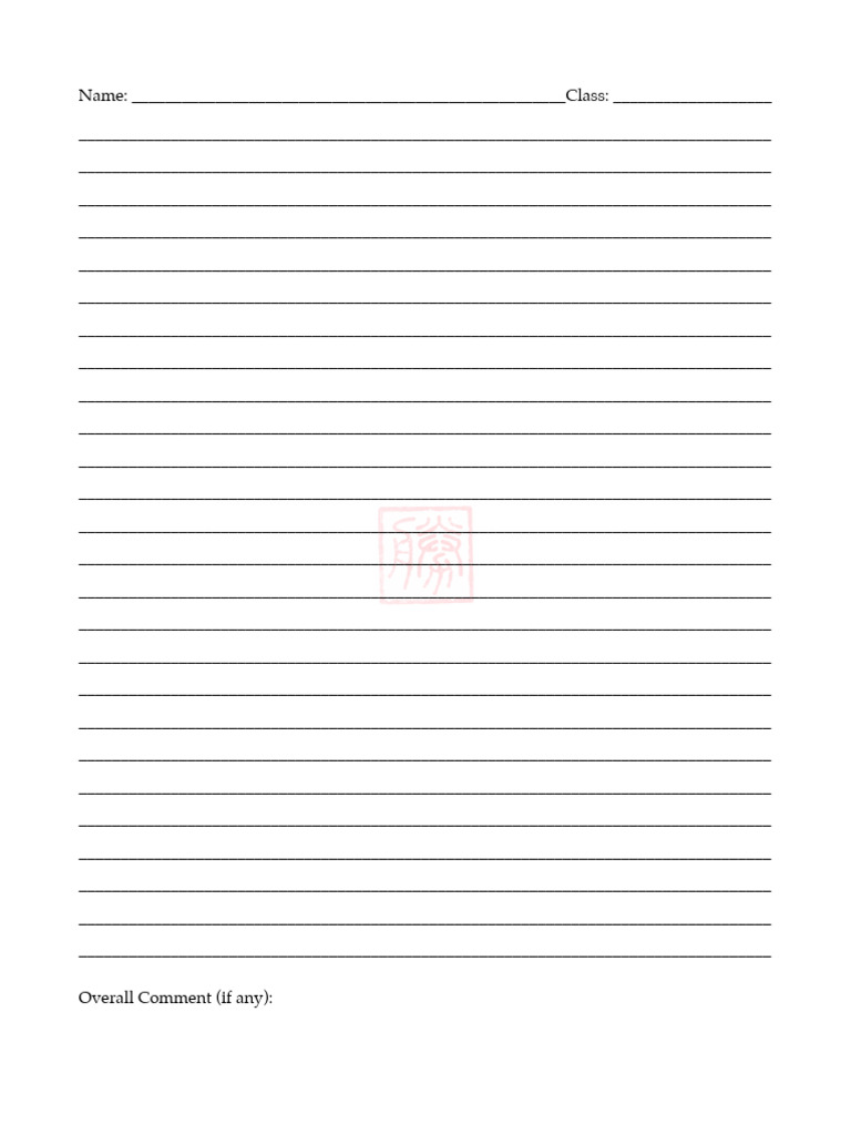 Answer Sheet Writing 40 Pages | PDF