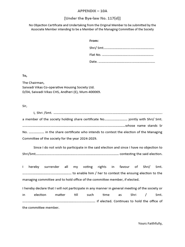 Appendix 10A Bye Lawsno.117 (D) | PDF | Finance & Money Management