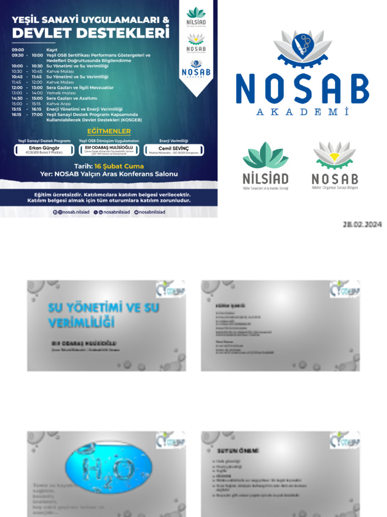 NOSAB '24 - YeÅ Il Sanayi Uyg. Ve Devlet Destekleri EÄ Itmen NotlarÄ | PDF