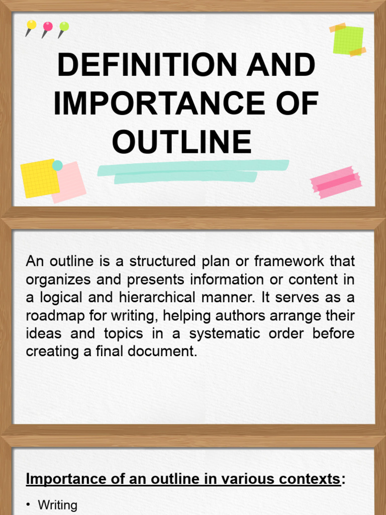 Definition and Importance of Outline | PDF | Information | Communication