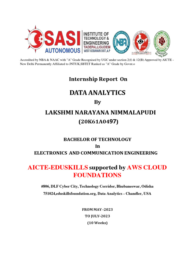 20K61A0497-DATA ANALYTICS REPORT_PDF | PDF