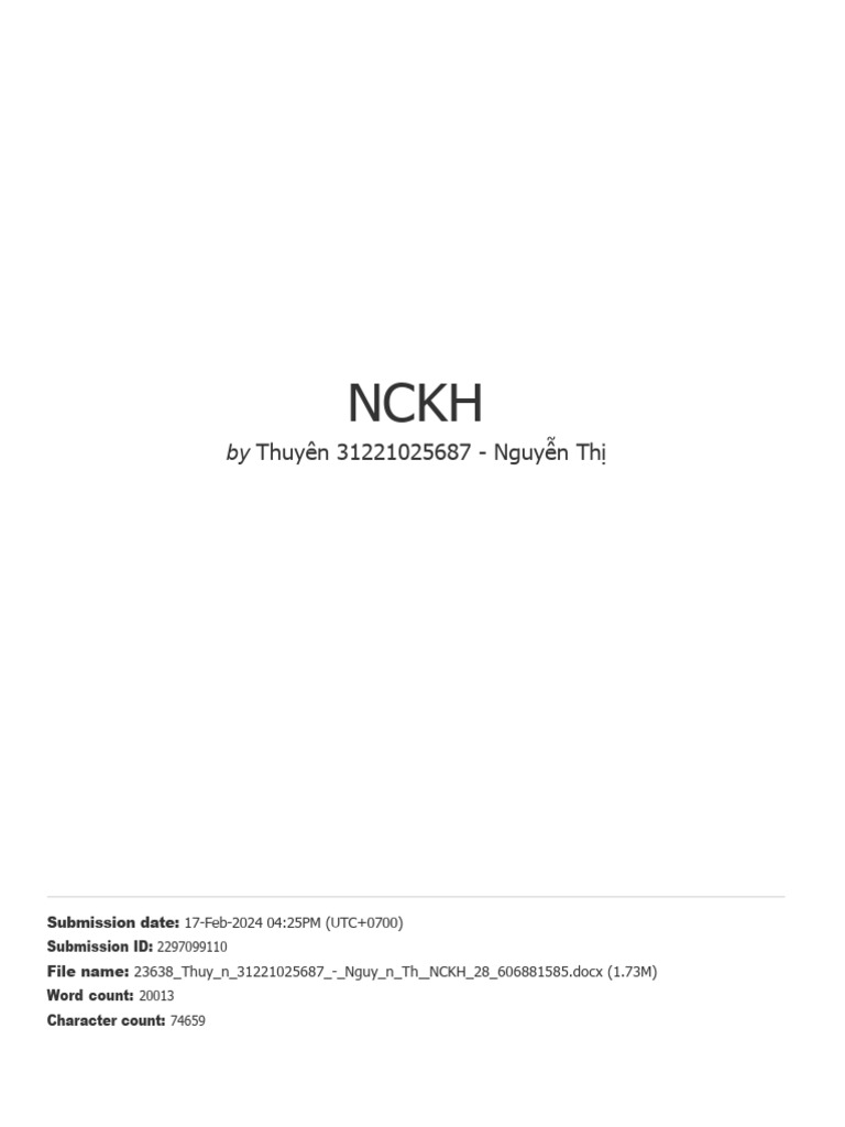 NCKH | PDF