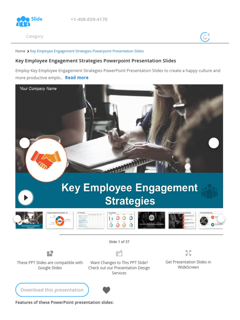 Key Employee Engagement Strategies Powerpoint Presentation Slides - Presentation Graphics ...