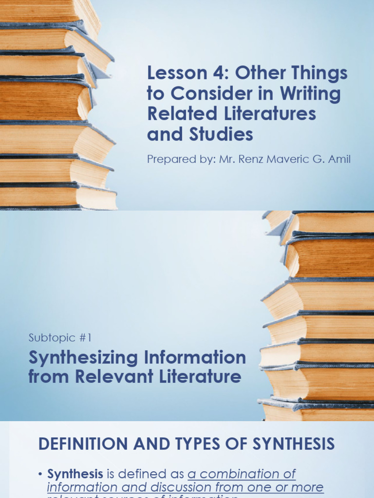 Writing Effective Literature Reviews | PDF | Information | Argument