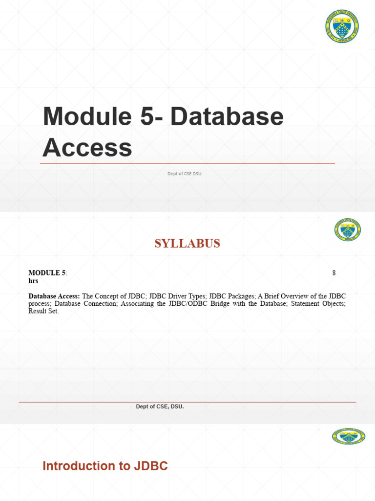 Module 5 | Download Free PDF | Databases | Sql