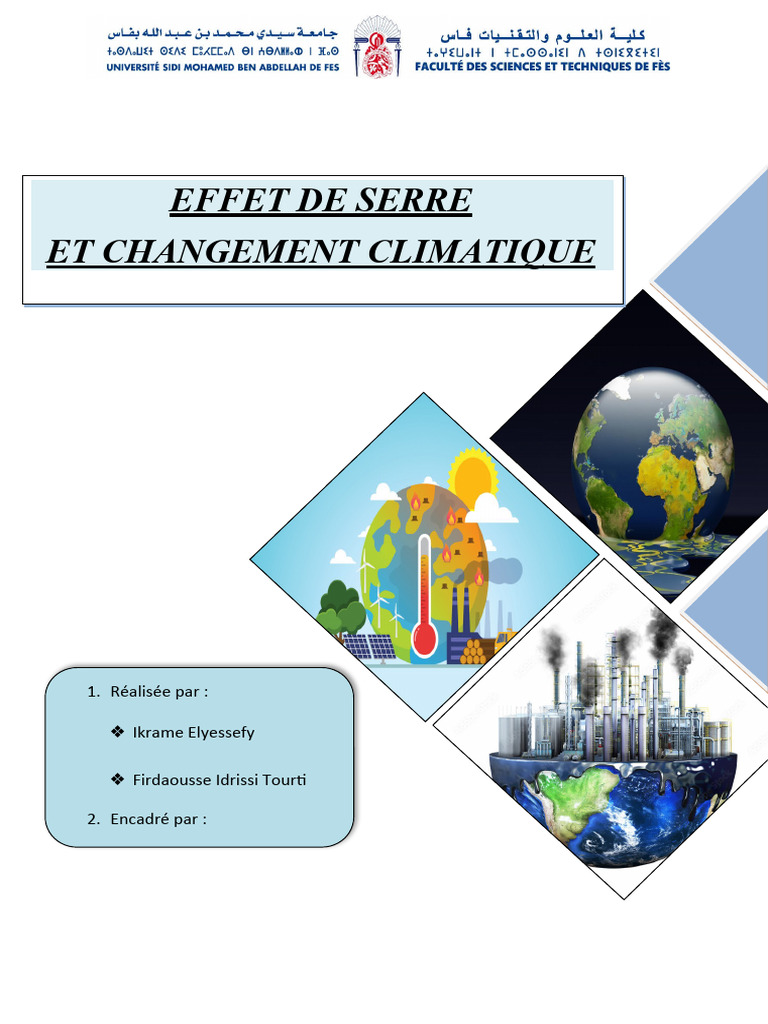 Effet de Serre Et Changement Climatiques | PDF | Effet de serre | Gaz à effet de serre