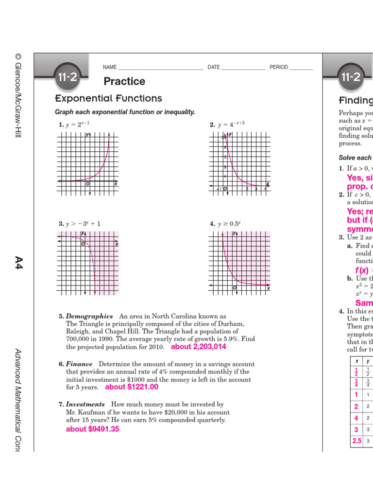11.2 Key | PDF | Mathematical Concepts | Mathematical Relations