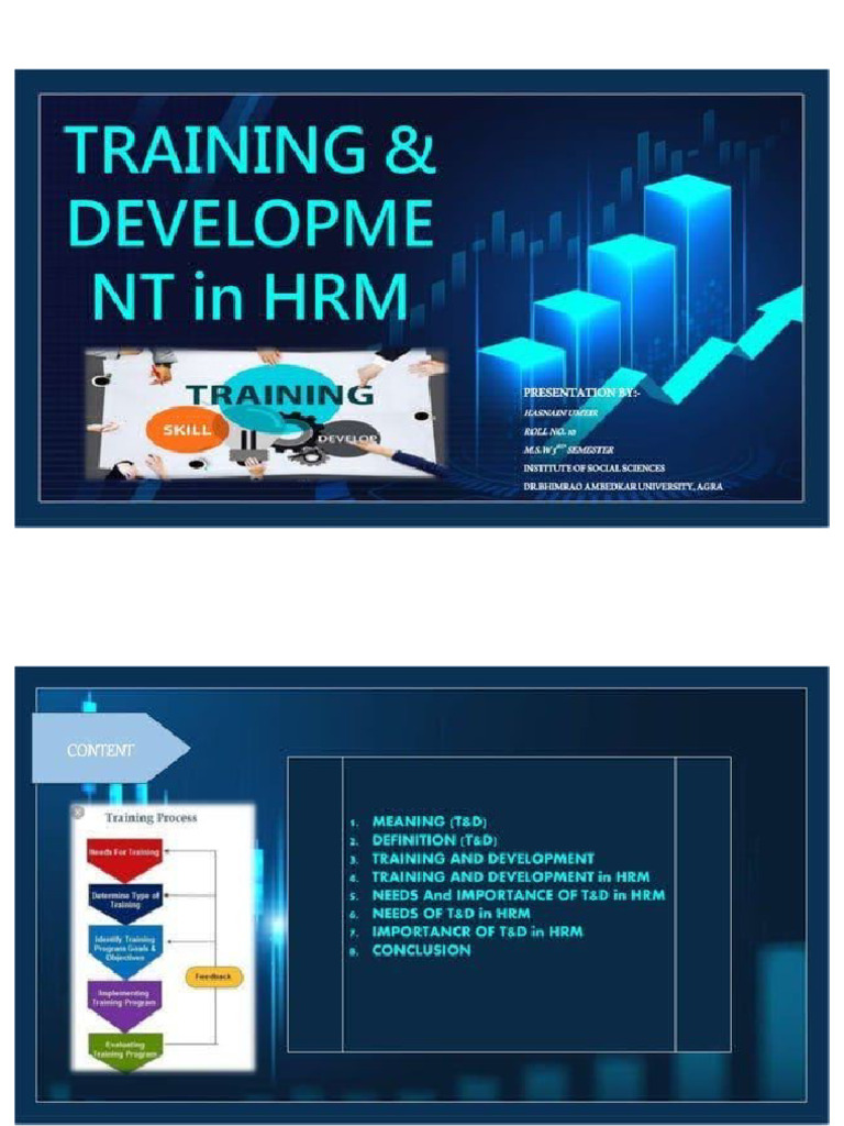 Training and Development in HRM | PDF