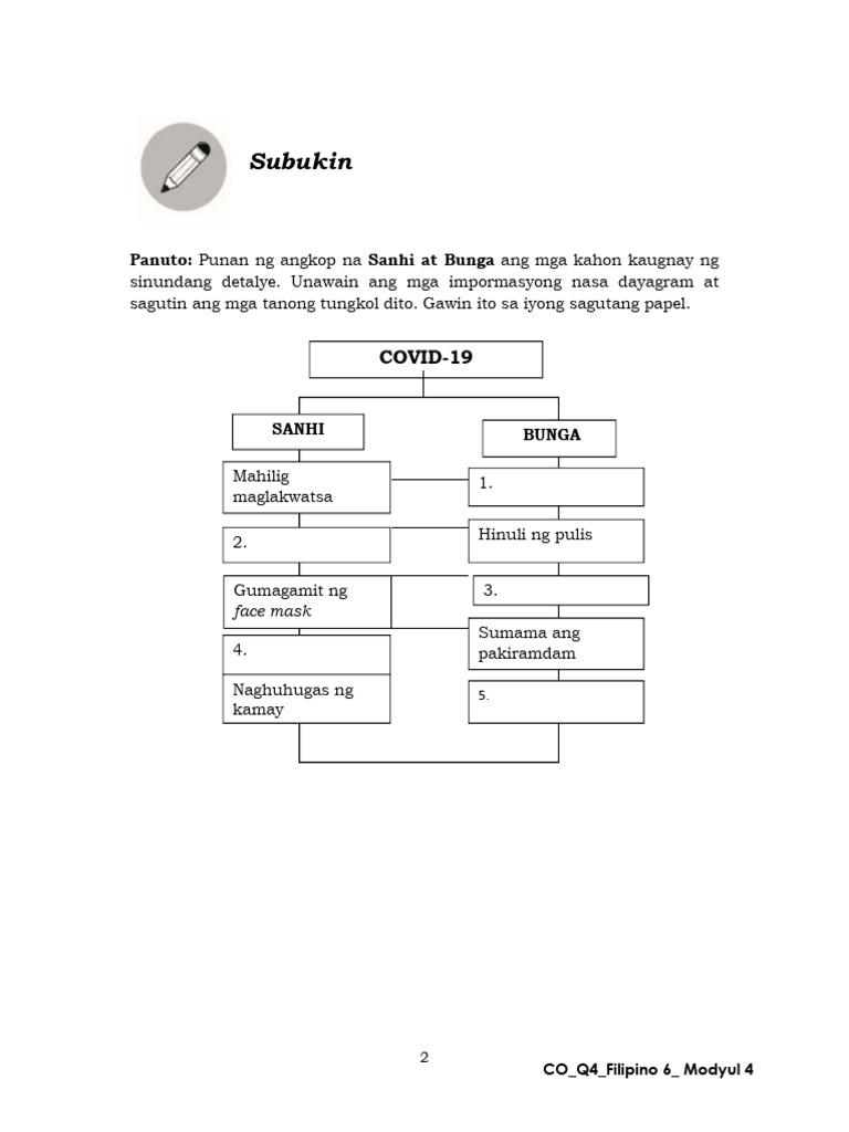 Sanhi at Bunga | PDF
