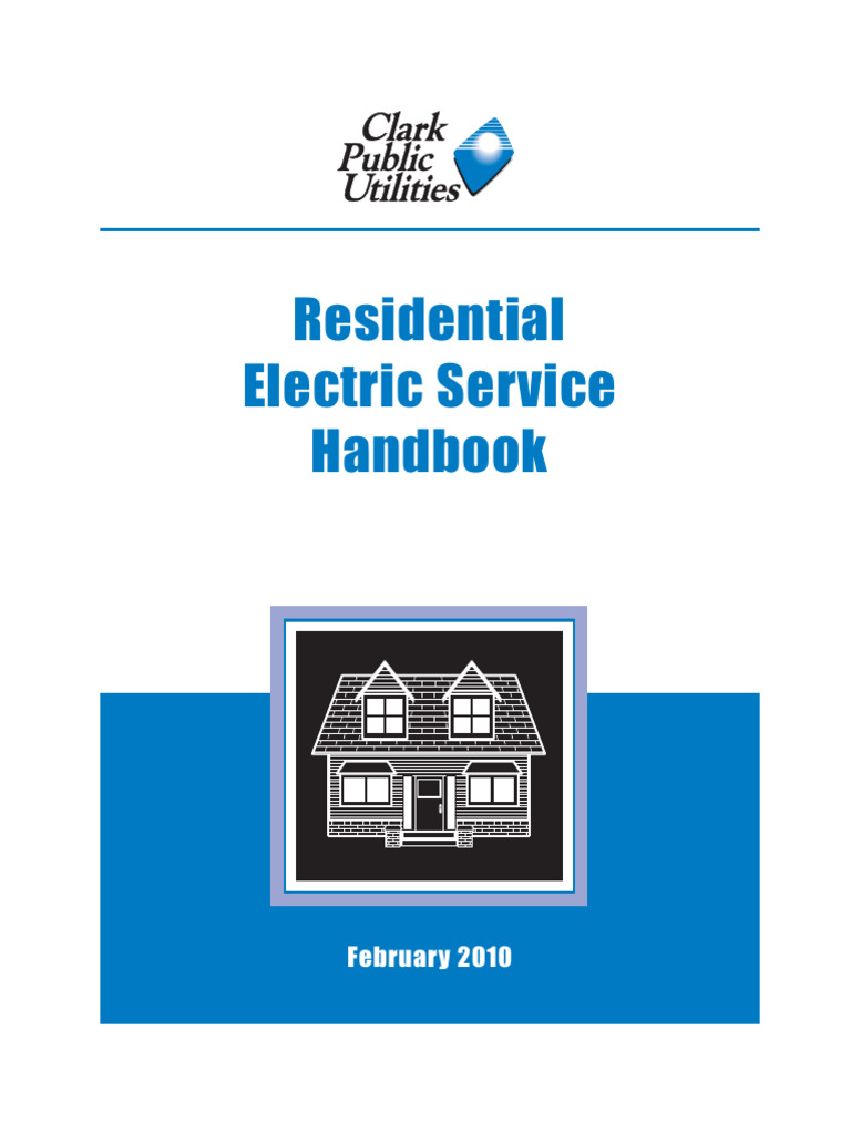 Residential Electric Service Handbook: February 2010 | PDF
