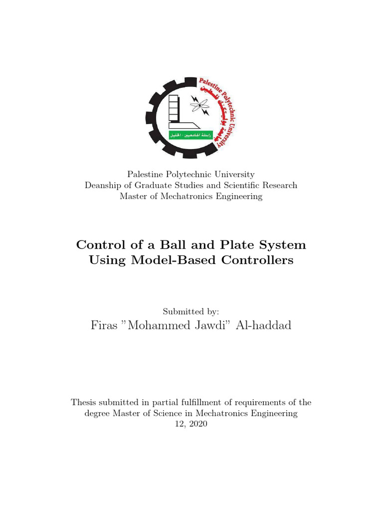 Main Thesis | PDF | Control Theory | Arduino