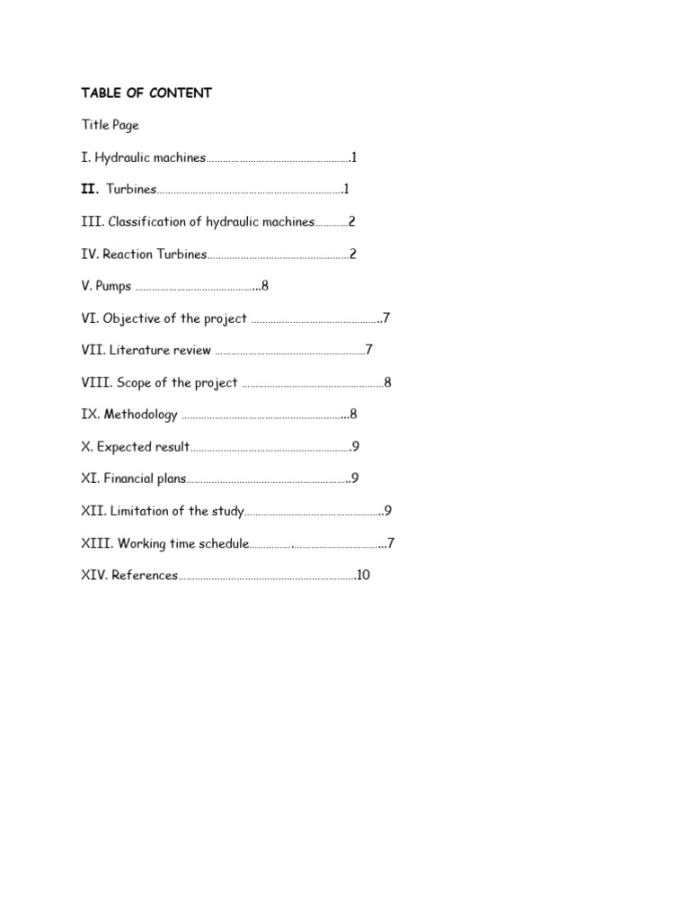 Table of Content | PDF | Technology & Engineering