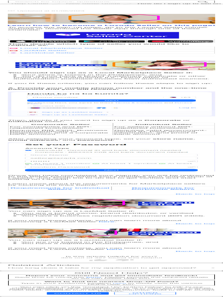 Support Center Getting Started Lazada PH Lazada Seller Center | PDF