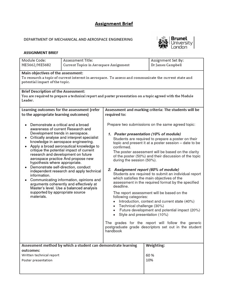 Aerospace Current Topics Assignment Guide | PDF | Space Debris ...