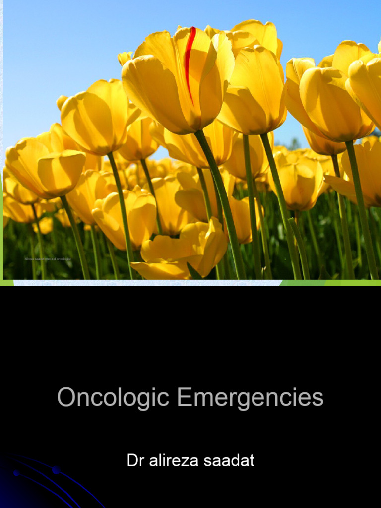 Oncologic Emergencies Overview | PDF | Radiation Therapy | Oncology