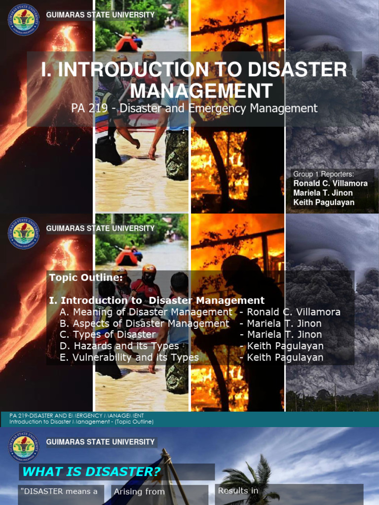 Disaster Management | PDF
