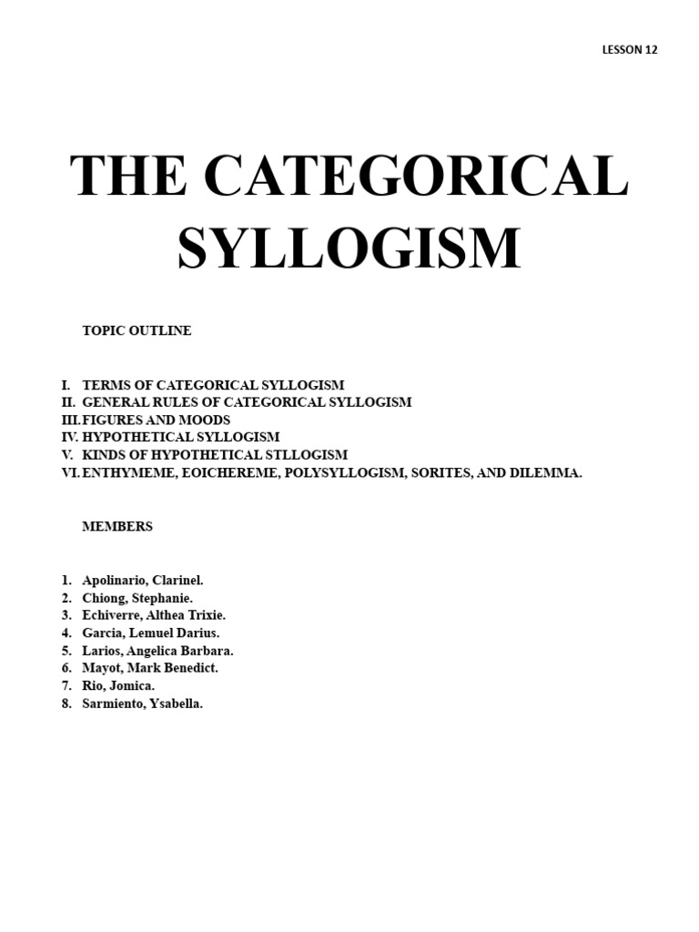 WRITTEN-REPORT logical thinking | PDF | Logic | Deductive Reasoning