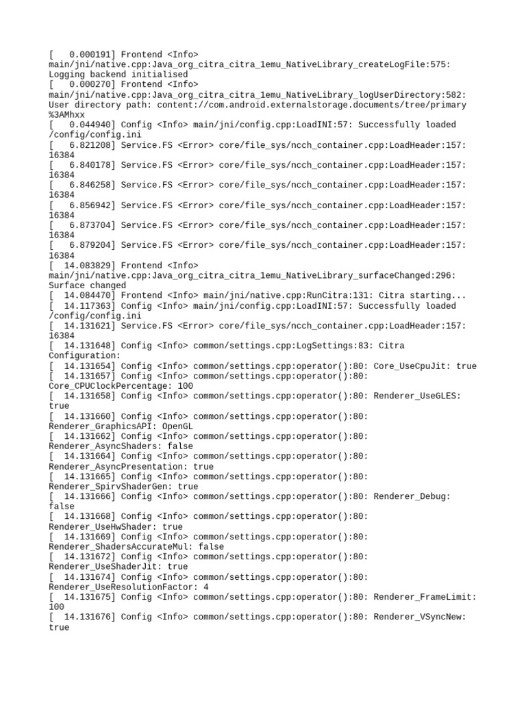 Citra Log | Download Free PDF | Computer Science | Computing
