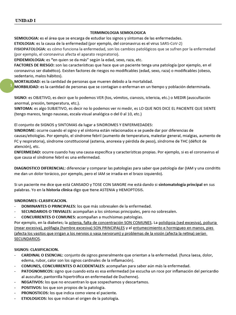Resumen Final Semio Patologia Clinica 1 | Descargar gratis PDF | Inflamación | Tejido adiposo