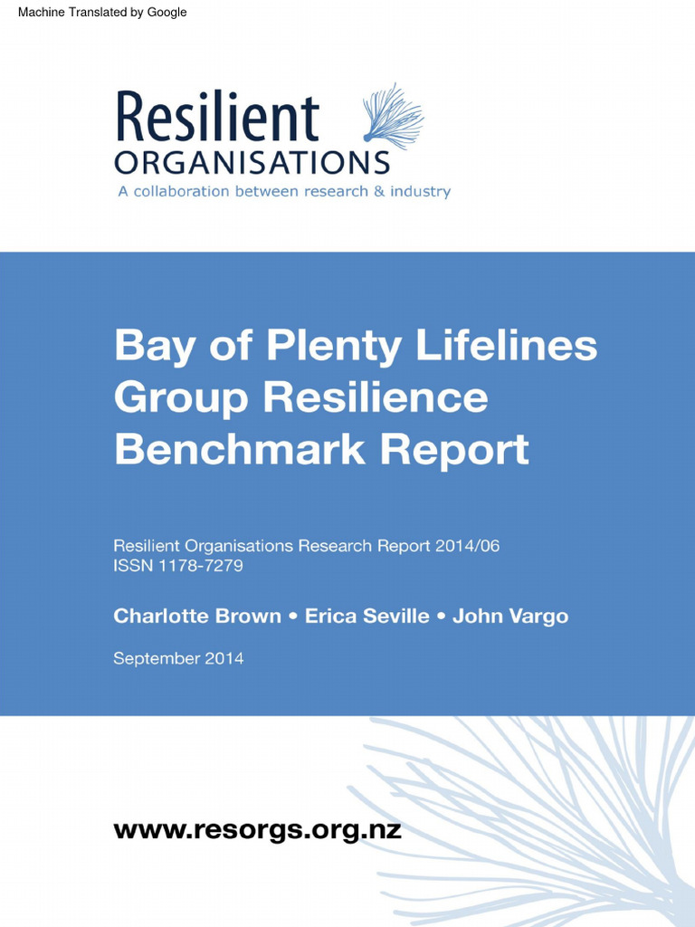 Bay of Plenty Resilience Benchmark Report | Descargar gratis PDF | Resiliencia psicológica ...