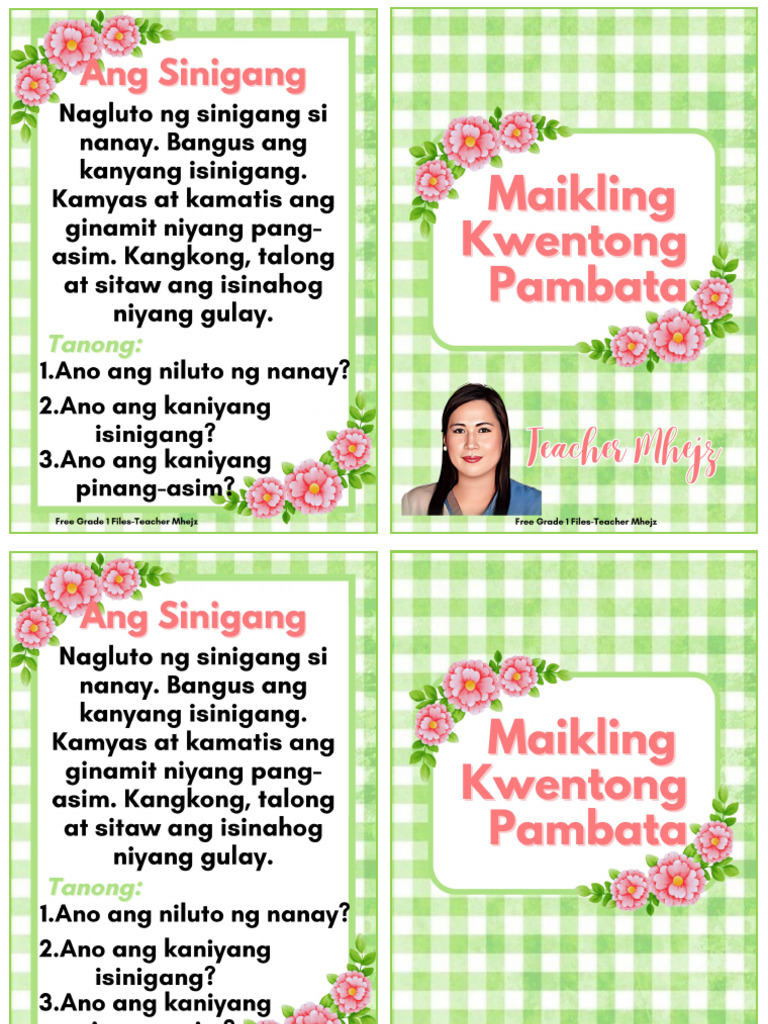 Maikling Kwentong Pambata Fun Learning Worksheets Added A... Fun