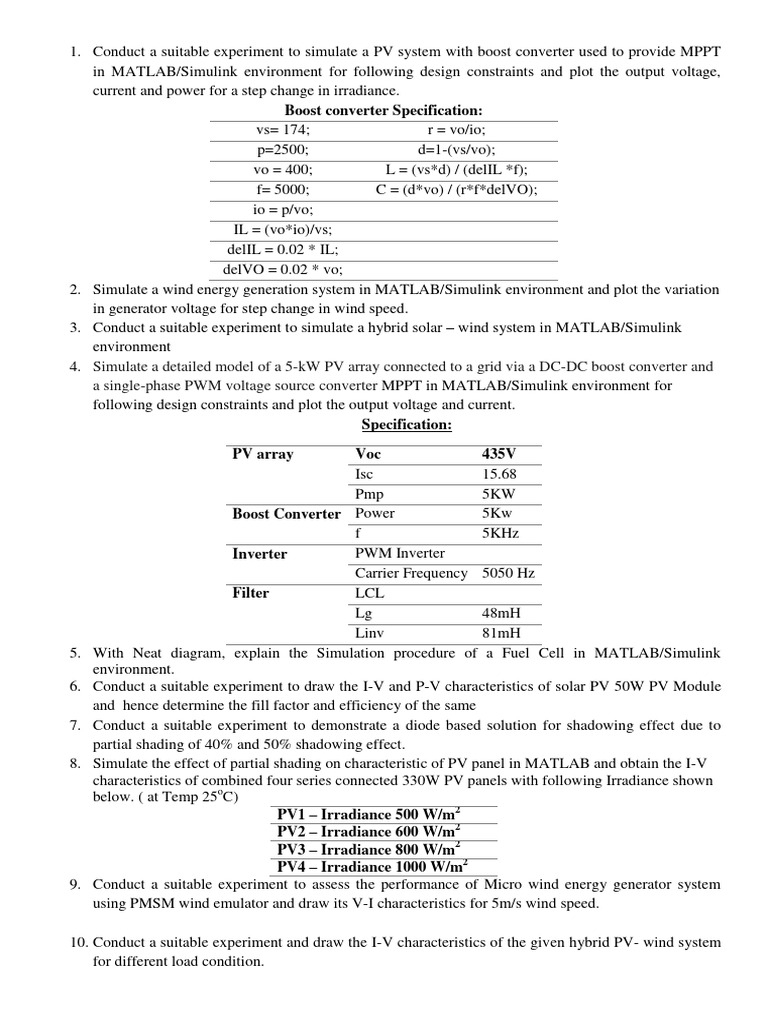 MATLAB/Simulink Renewable Simulations | PDF | Photovoltaics | Physical Quantities