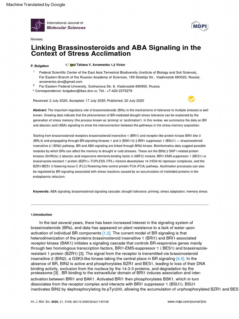 Hubungan BRS Dengan ABA | PDF | Cell Signaling | Signal Transduction