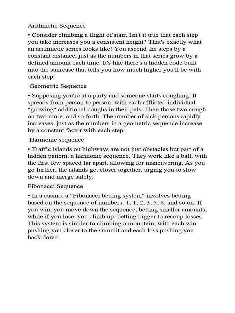 Understanding Number Sequences Explained | PDF | Teaching Methods ...