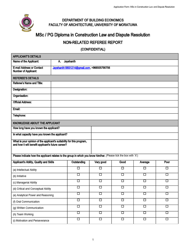 Referee Report | PDF | Cognition