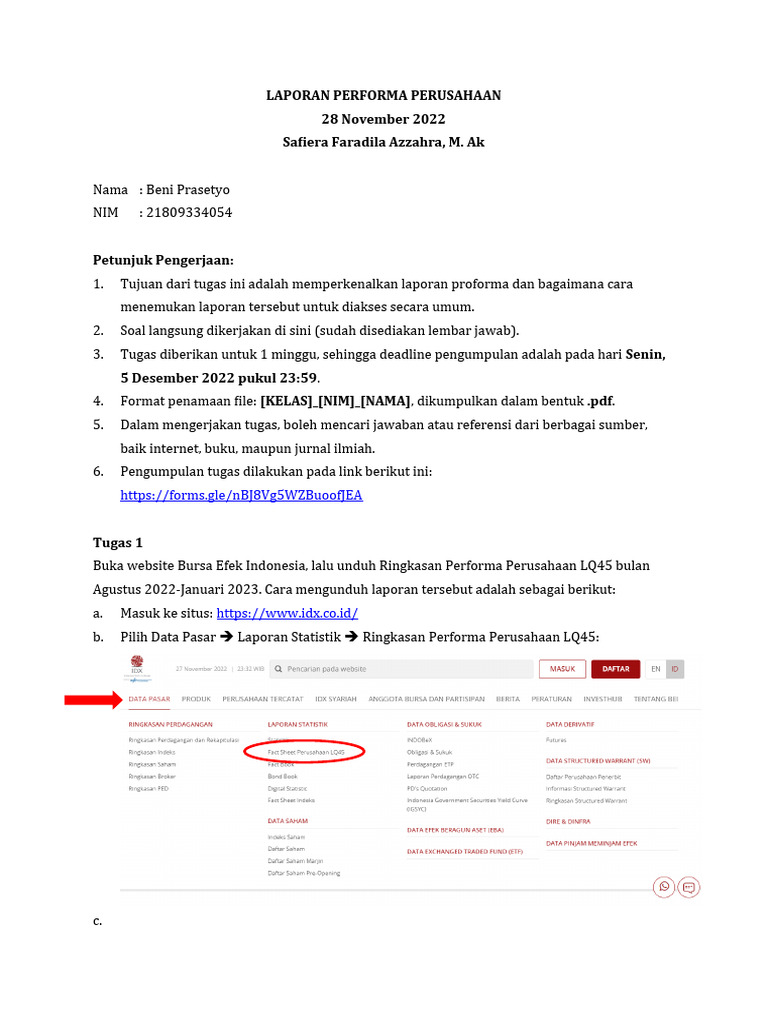 Tugas ALK - 28 Nov 2022 | PDF