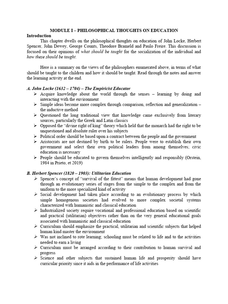 MODULEs-in-Ed-103 | PDF | Sociology | Liberal Arts Education