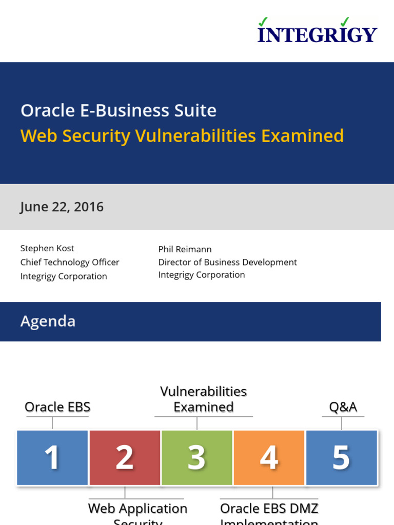 Oracle EBS Web Security Vulnerabilities | PDF | World Wide Web ...