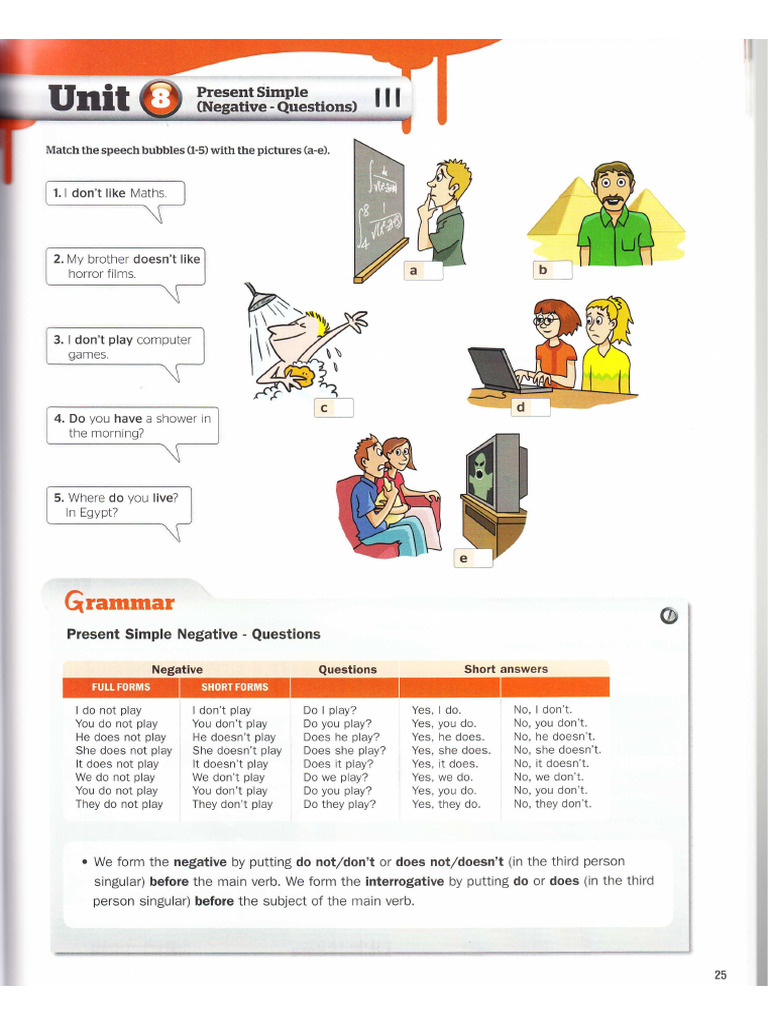 Present Simple Grammar Practice-1 | PDF