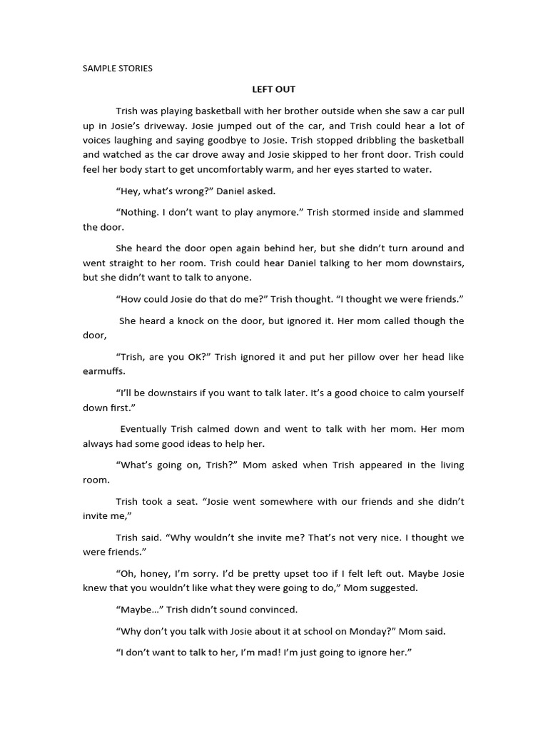 Sample Stories | PDF | Grandparent
