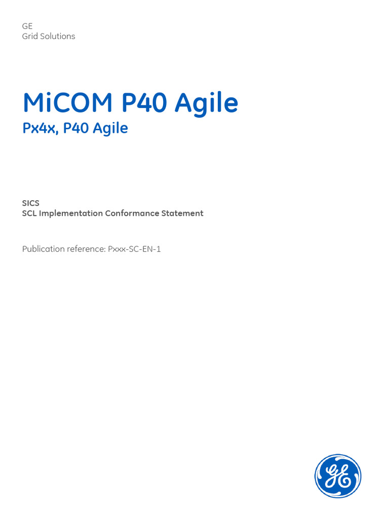 PXXX SC EN 1 MiCOM P40 Agile SICS SCL Implementation Conformance ...