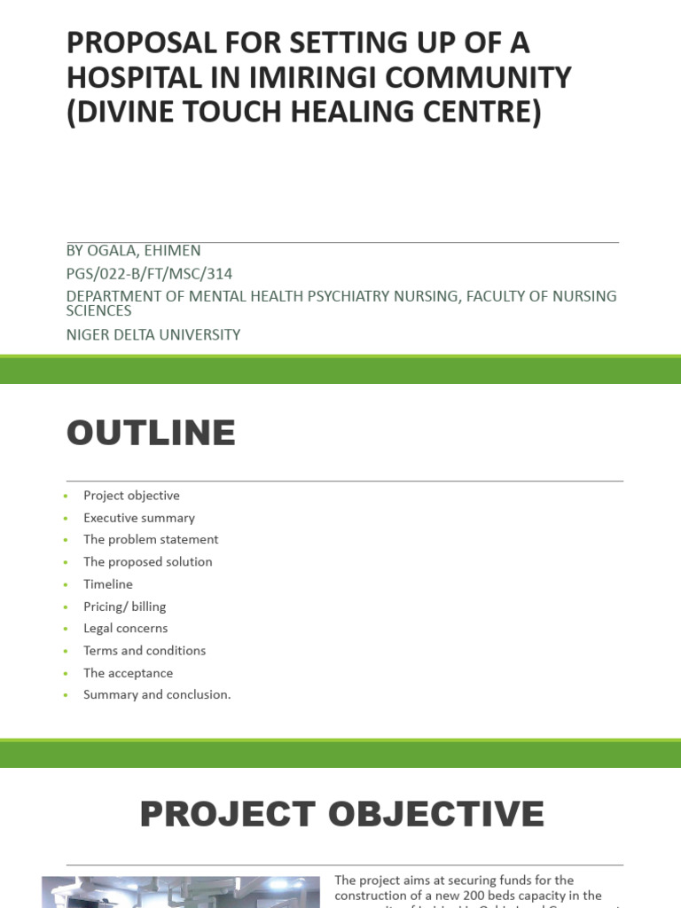 Proposal For Setting Up of A Hospital in Imiringi Community | Download ...