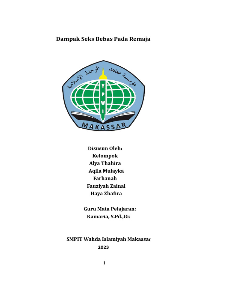 Dampak Seks Bebas Pada Remaja Pdf