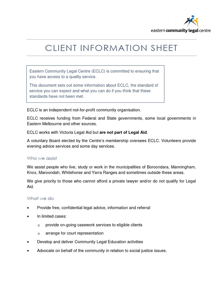 Bank Client Information Sheet | PDF | Legal Aid | Conflict Of Interest