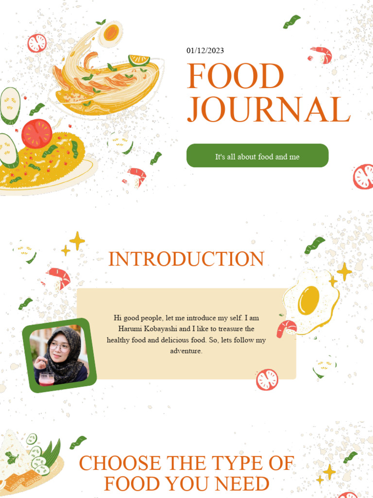 Colorful Illustrative Food Journal Presentation - 20231201 - 154329 ...