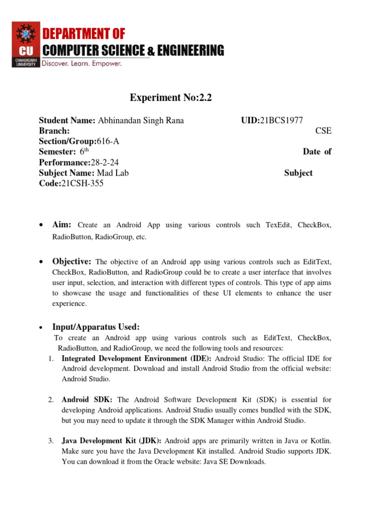 Worksheet Template Lab | PDF | Android (Operating System) | Application Software