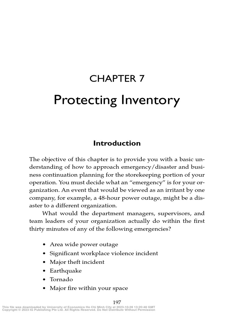 Essentials of Inventory Management (p209-230) | PDF | Natural Disasters ...