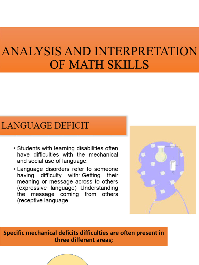Analysis and Interpretation of Math Skills | PDF