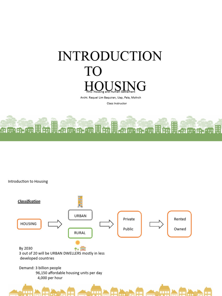 II Introduction To Housing | PDF | System | Sociology