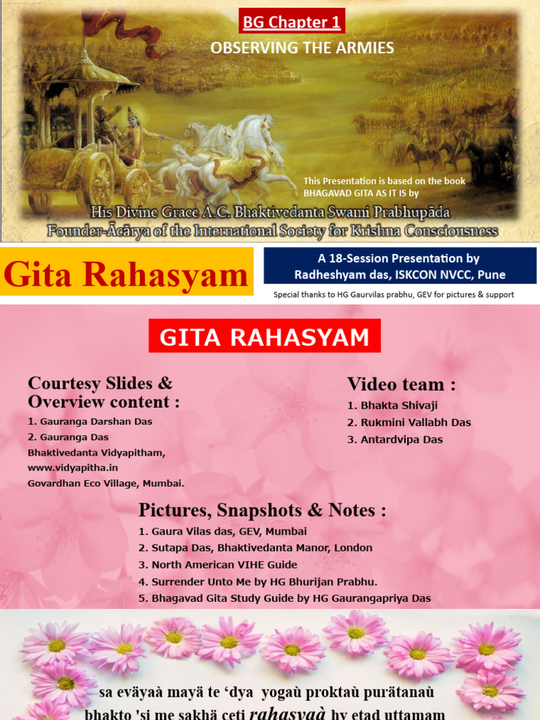 GITA RAHASYAM Chapter 1 | PDF | Krishna | Hinduism