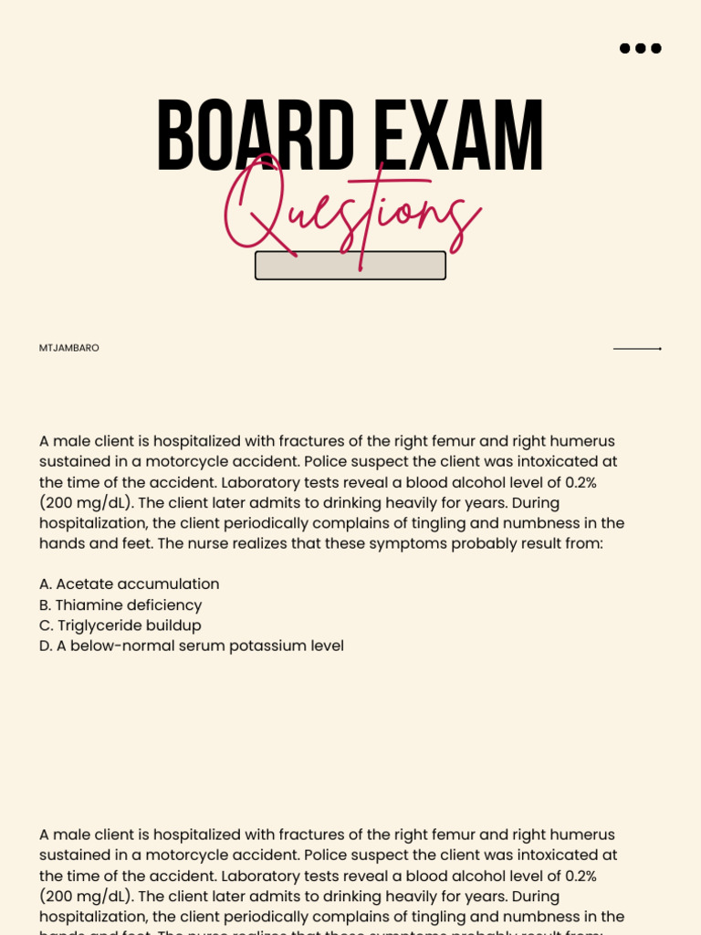 Board Exam Questions (7 - 25-23) | PDF | Methicillin Resistant ...