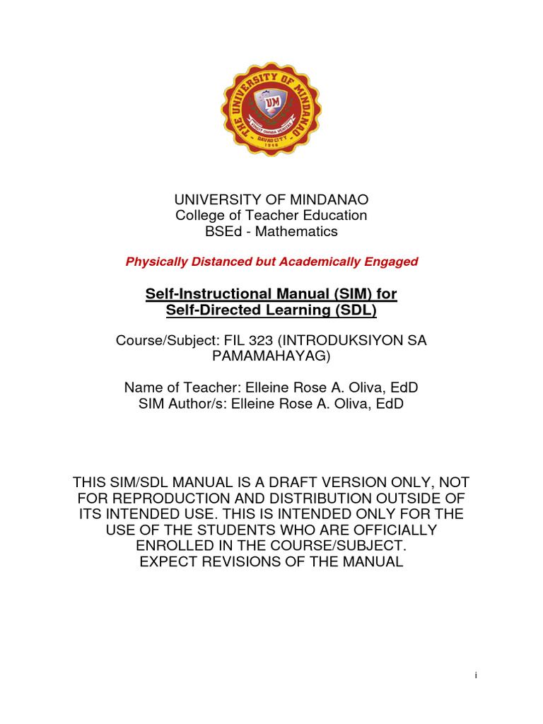 Cte-Bsed Fil-1st Term 1st Sem-Fil 323 | PDF | Academic Dishonesty