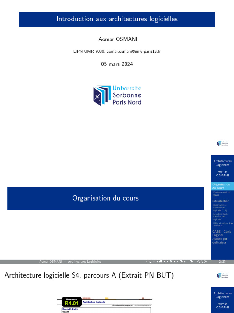 Introduction à l'architecture logicielle | PDF | Architecture de logiciel | Logiciel