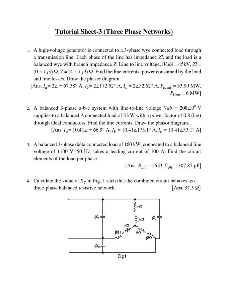 ET Tutorial Sheet 3 | PDF | Metrology | Electrical Engineering